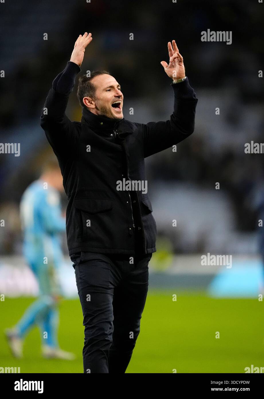 Coventry City head coach Frank Lampard celebrates after the Sky Bet ...