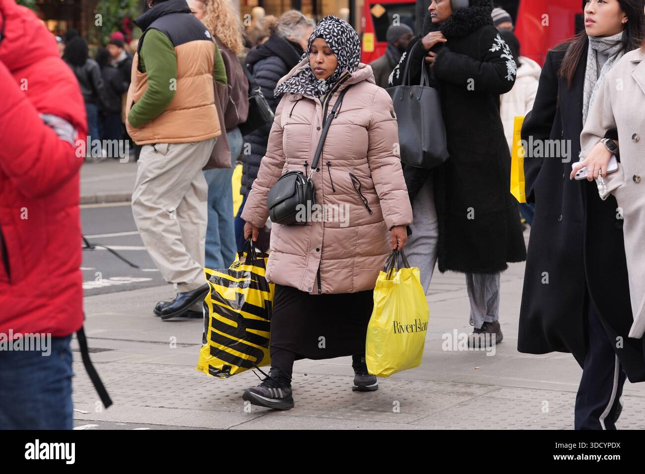 Shoppers on Oxford Street, London, during the Boxing Day sales. Picture ...