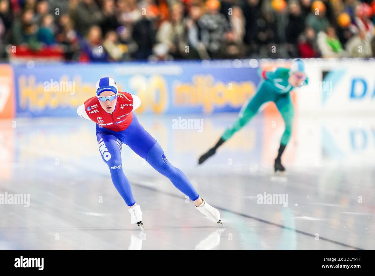 HEERENVEEN, NETHERLANDS - DECEMBER 26: Stijn van de Bunt of Team IKO ...