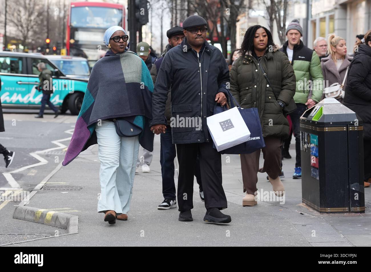Shoppers on Oxford Street, London, during the Boxing Day sales. Picture ...