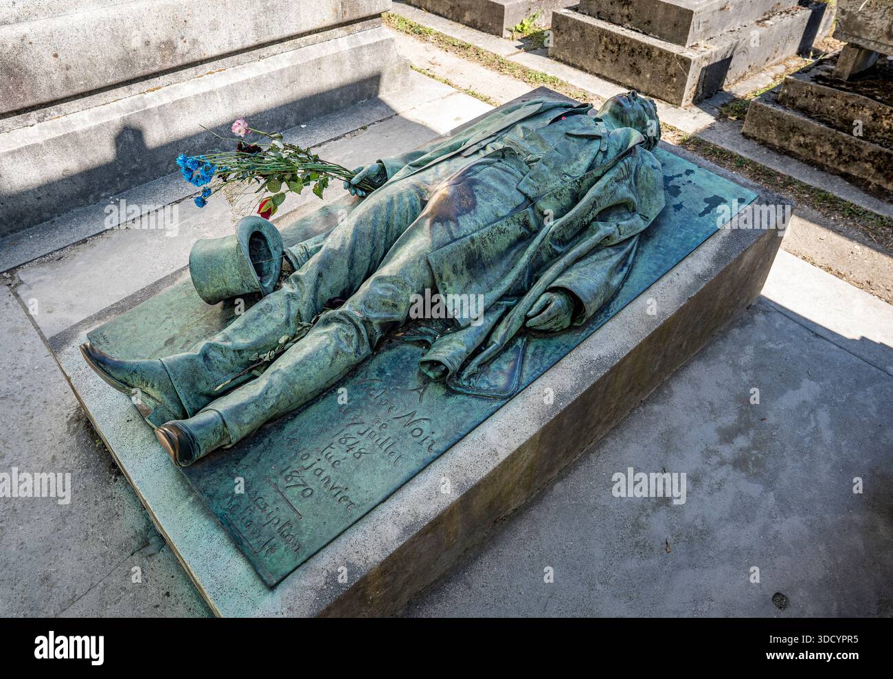 Grave of Victor Noir, French journalist whose grave became a famous ...