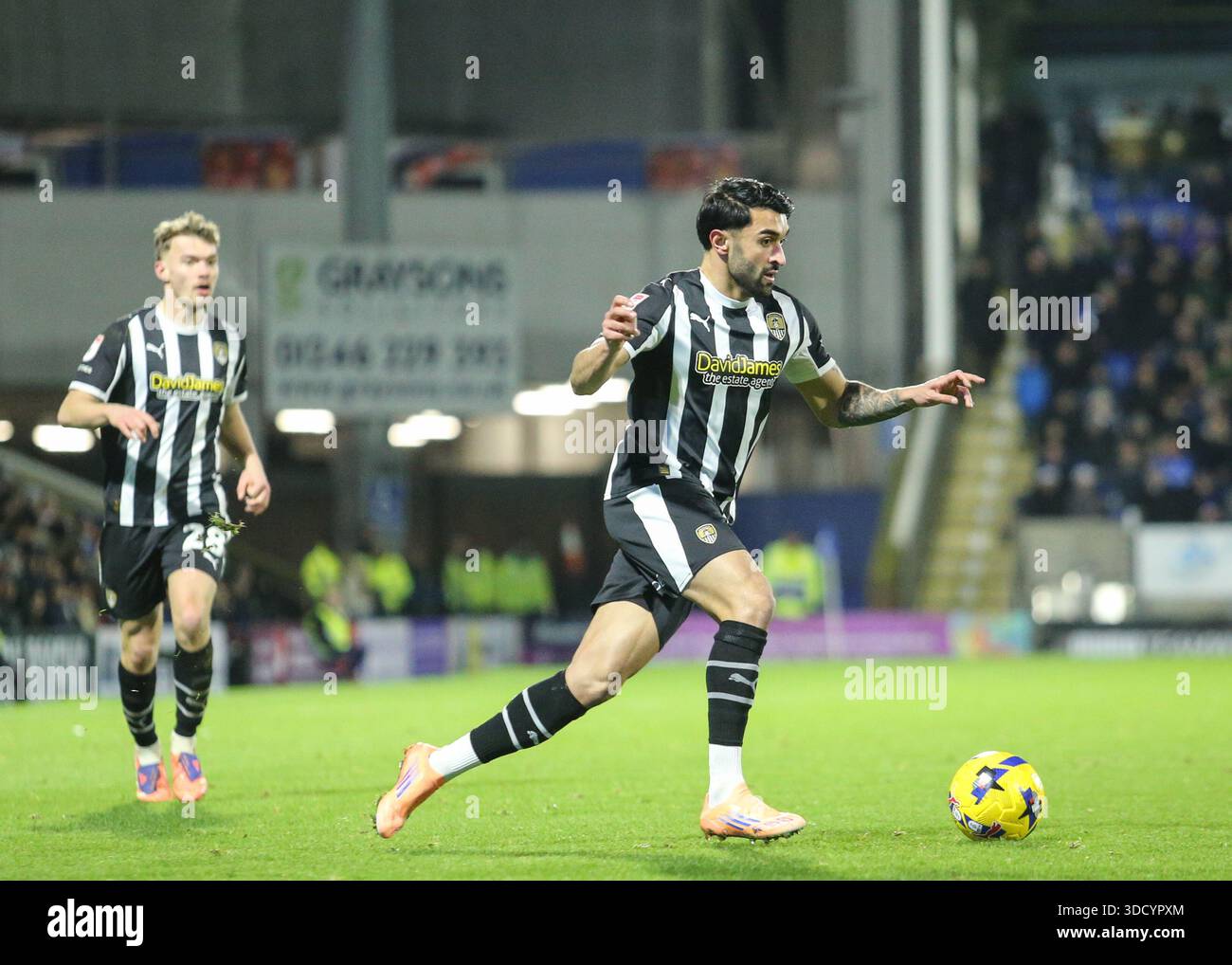 Maziar Kouhyar of Notts County in action during the Sky Bet League 2 ...