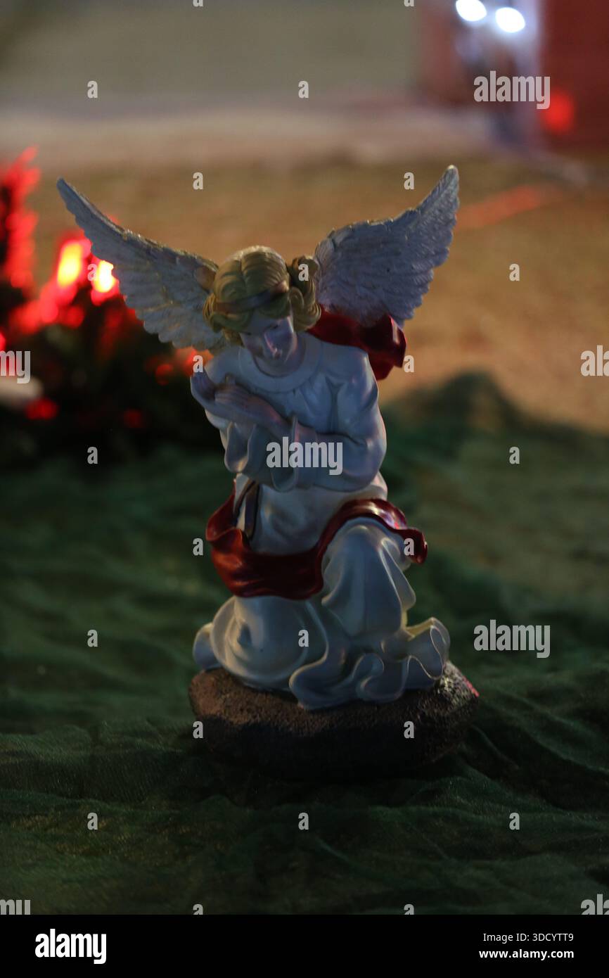 **NO LIBRI** Libano, Amchit , 2025/12/25 Nativity scene in the Obeidat ...