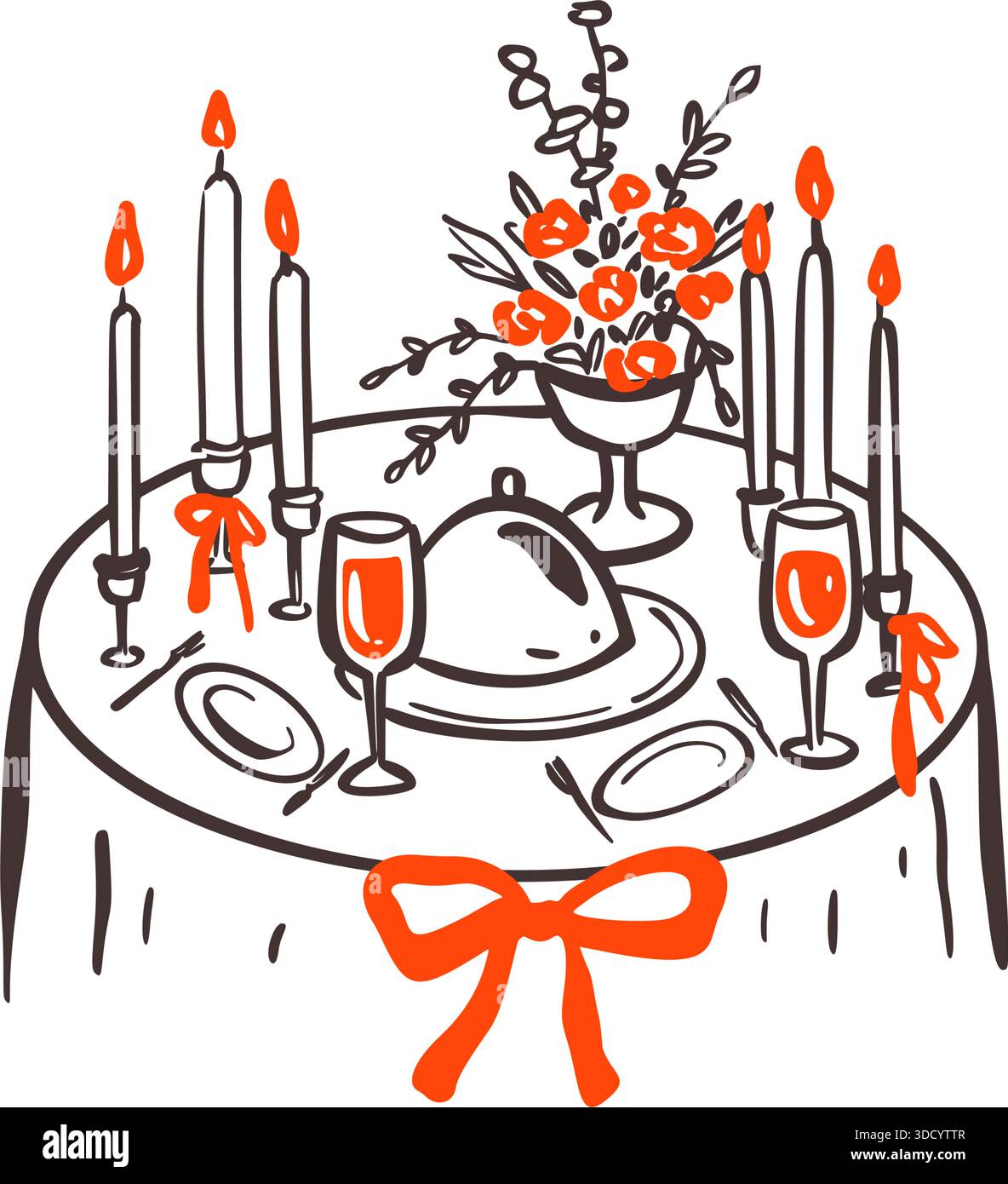 La table Stock Vector Images - Alamy