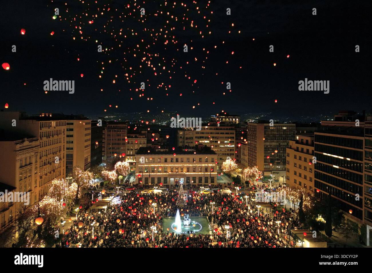 People release sky lanterns during the event entitled "The night of ...