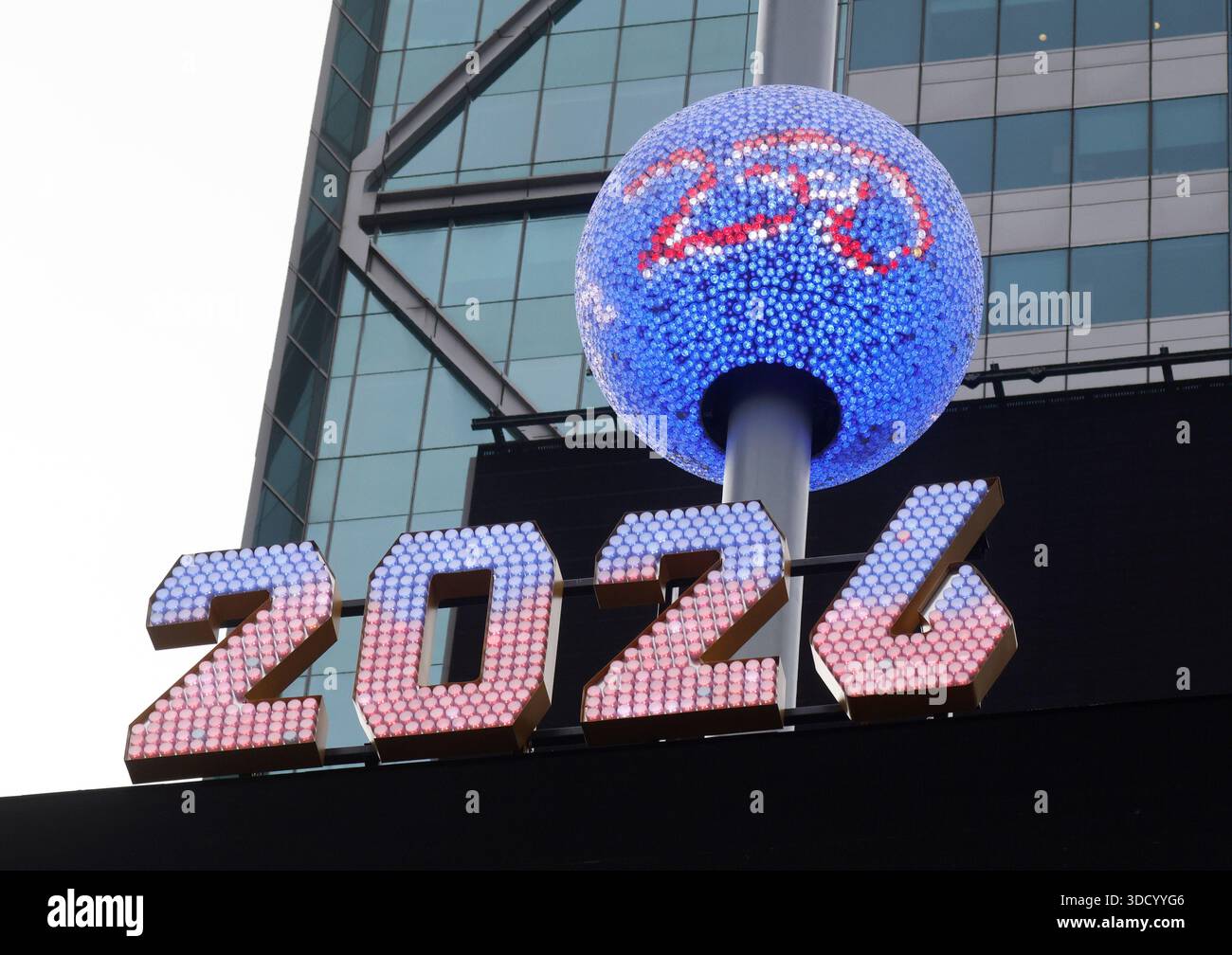 The 2026 numerals are set below the new Times Square New Year's Eve ...