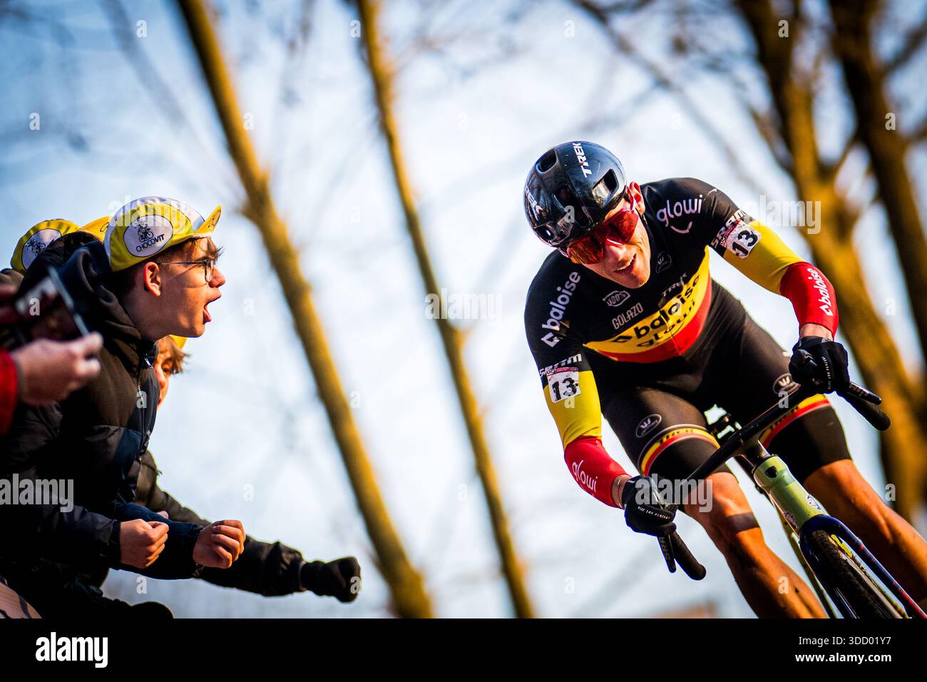 Belgian Thibau Nys pictured in action during the men's elite race of ...