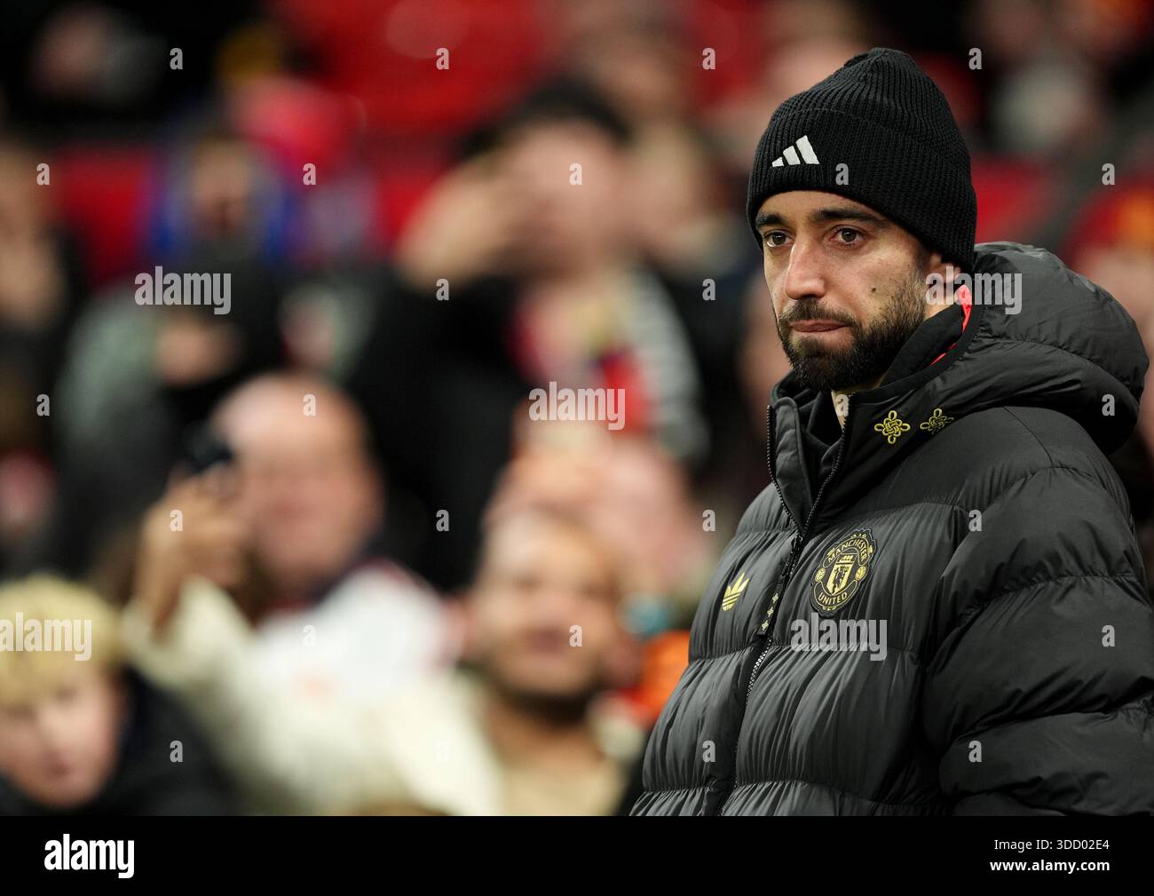 Manchester United's Bruno Fernandes before the Premier League match at ...
