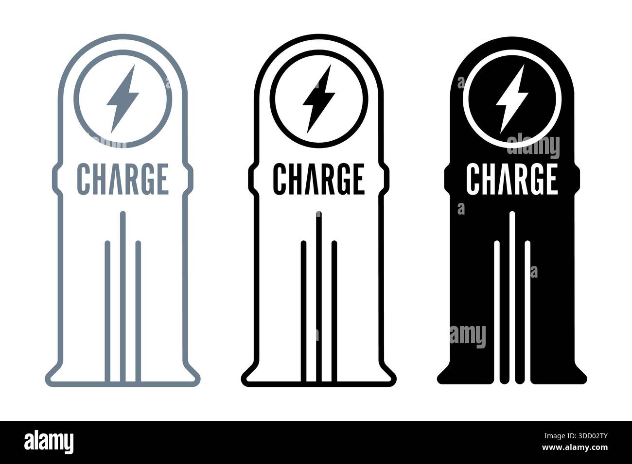 Electric car logo design Cut Out Stock Images & Pictures - Alamy