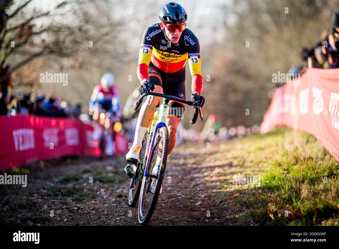 Belgian Thibau Nys pictured in action during the men's elite race of ...