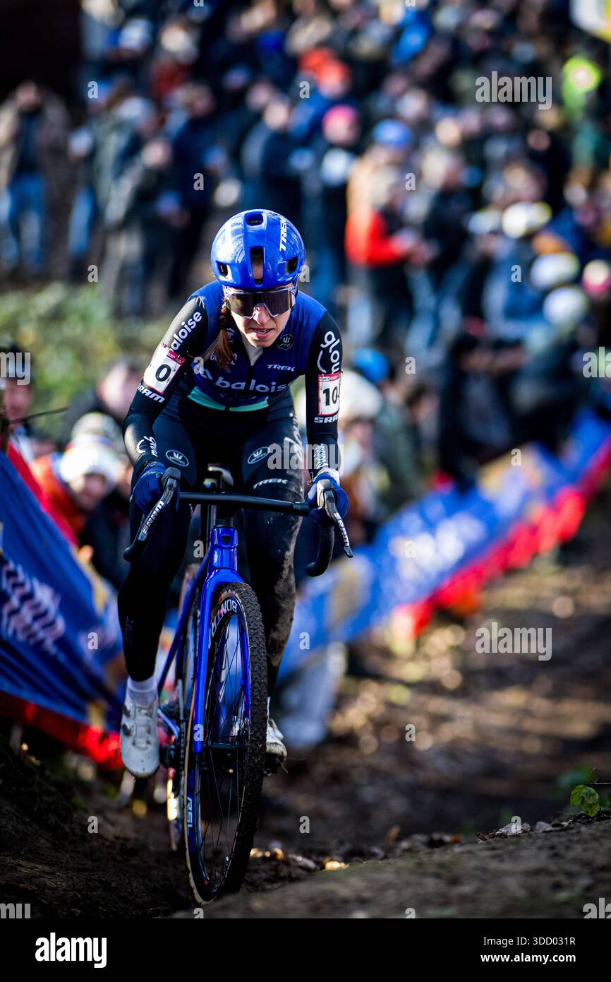 Dutch Shirin van Anrooij pictured in action during the women's elite ...