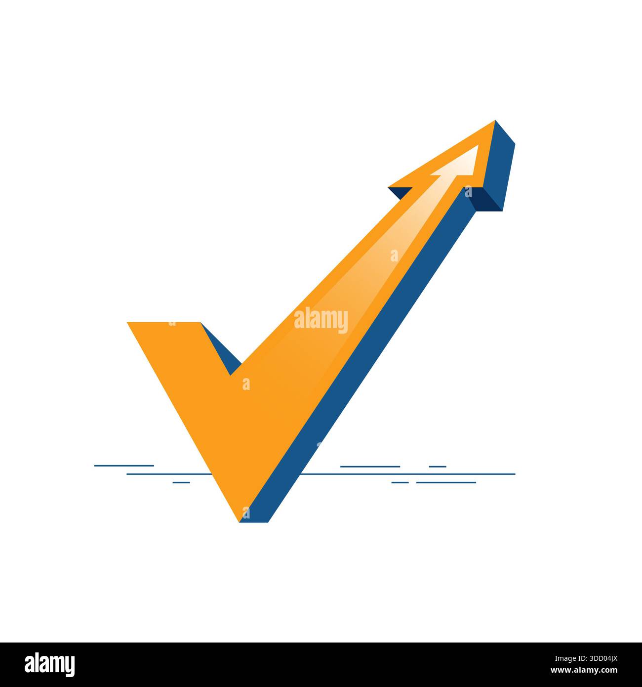 Check mark concept arrow hi-res stock photography and images - Alamy