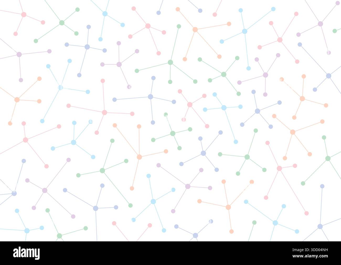 colorful molecule symbols. mixed molecule symbols. molecules background ...