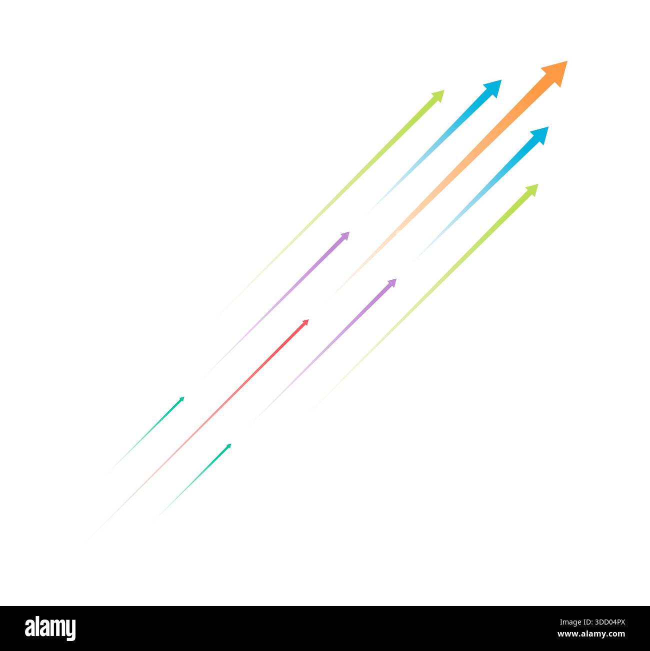 colorful up arrow symbols. very fast red arrow symbols. arrow concept ...