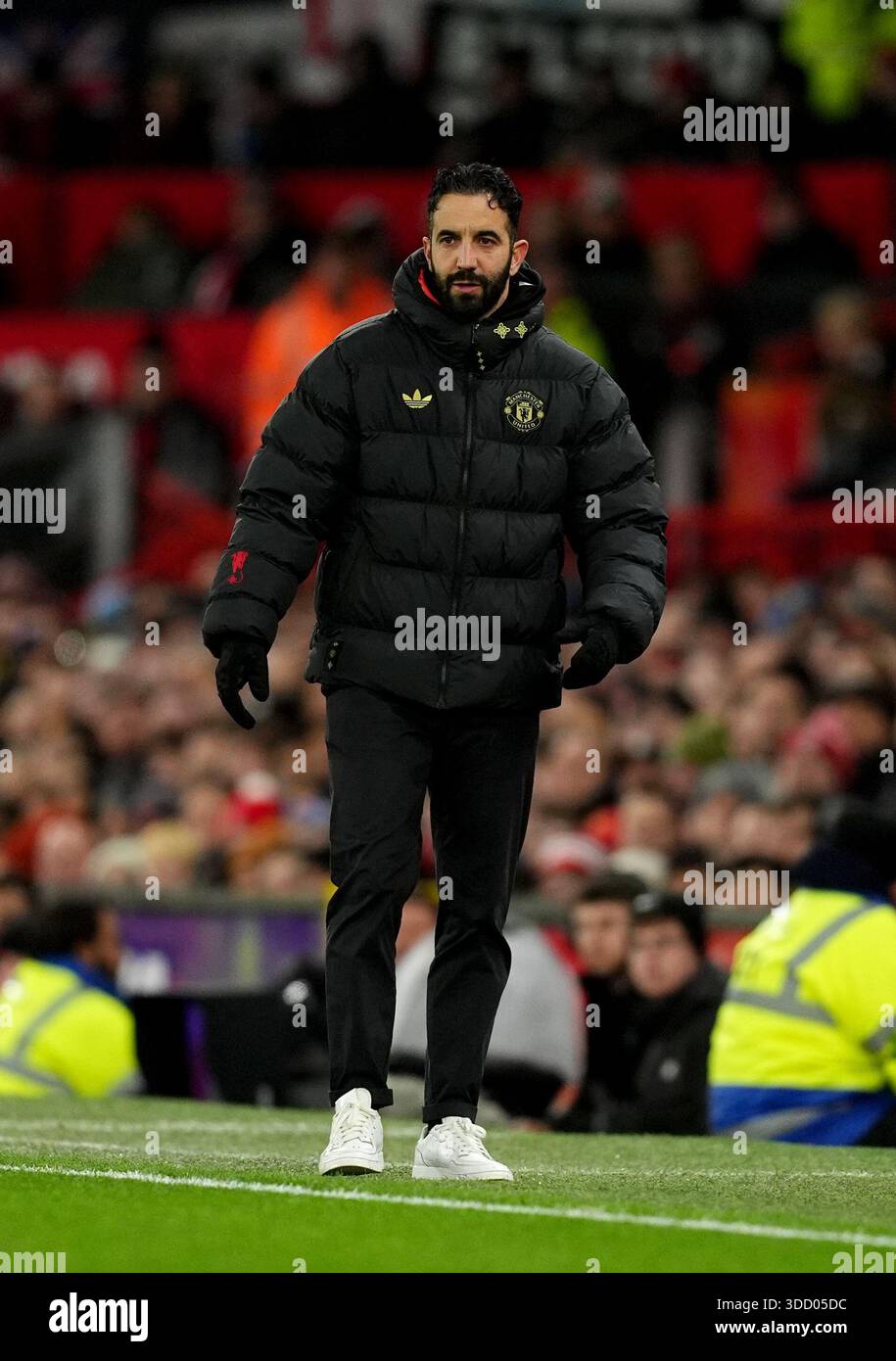 Manchester United manager Ruben Amorim during the Premier League match ...