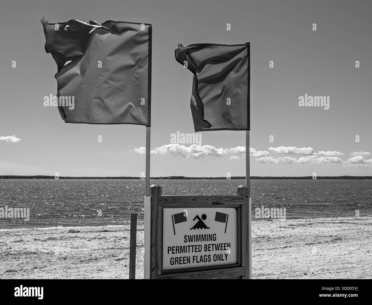 Summer water safety Black and White Stock Photos & Images - Alamy