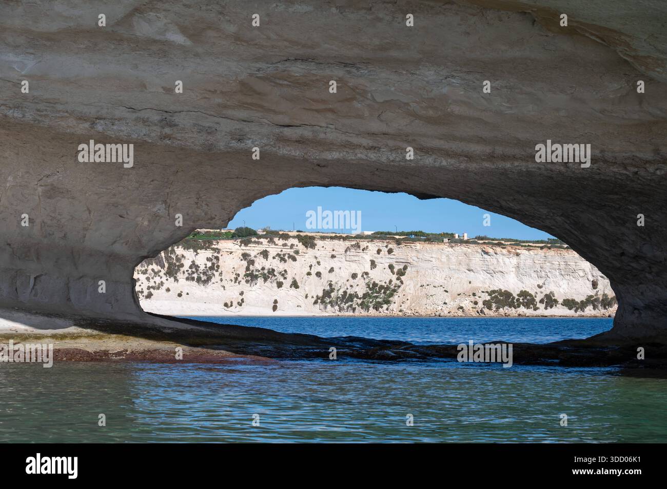 Hofriet Window, a natural sea cave forming a window through chalk ...