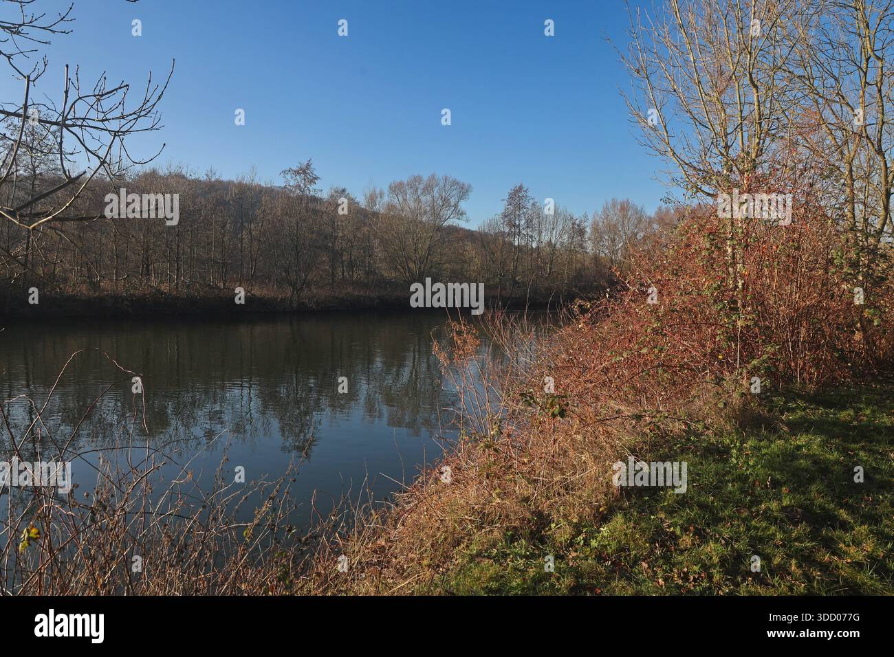Naturschutzgebiete Deutschlands Ein ruhiger sonniger Wintertag nach ...