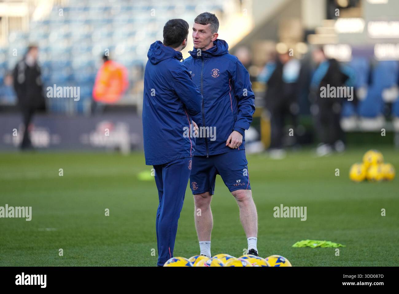 David Bridges (First Team Coach) of Luton Town and Kevin Foley ...