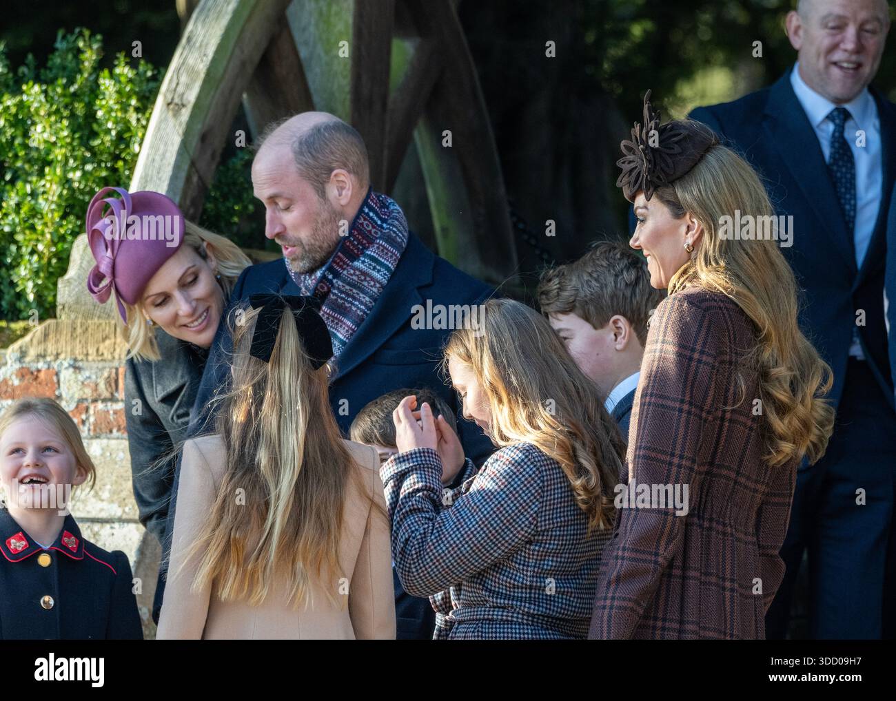 25 Dec 2025. The Prince and Princess of Wales leave church at ...
