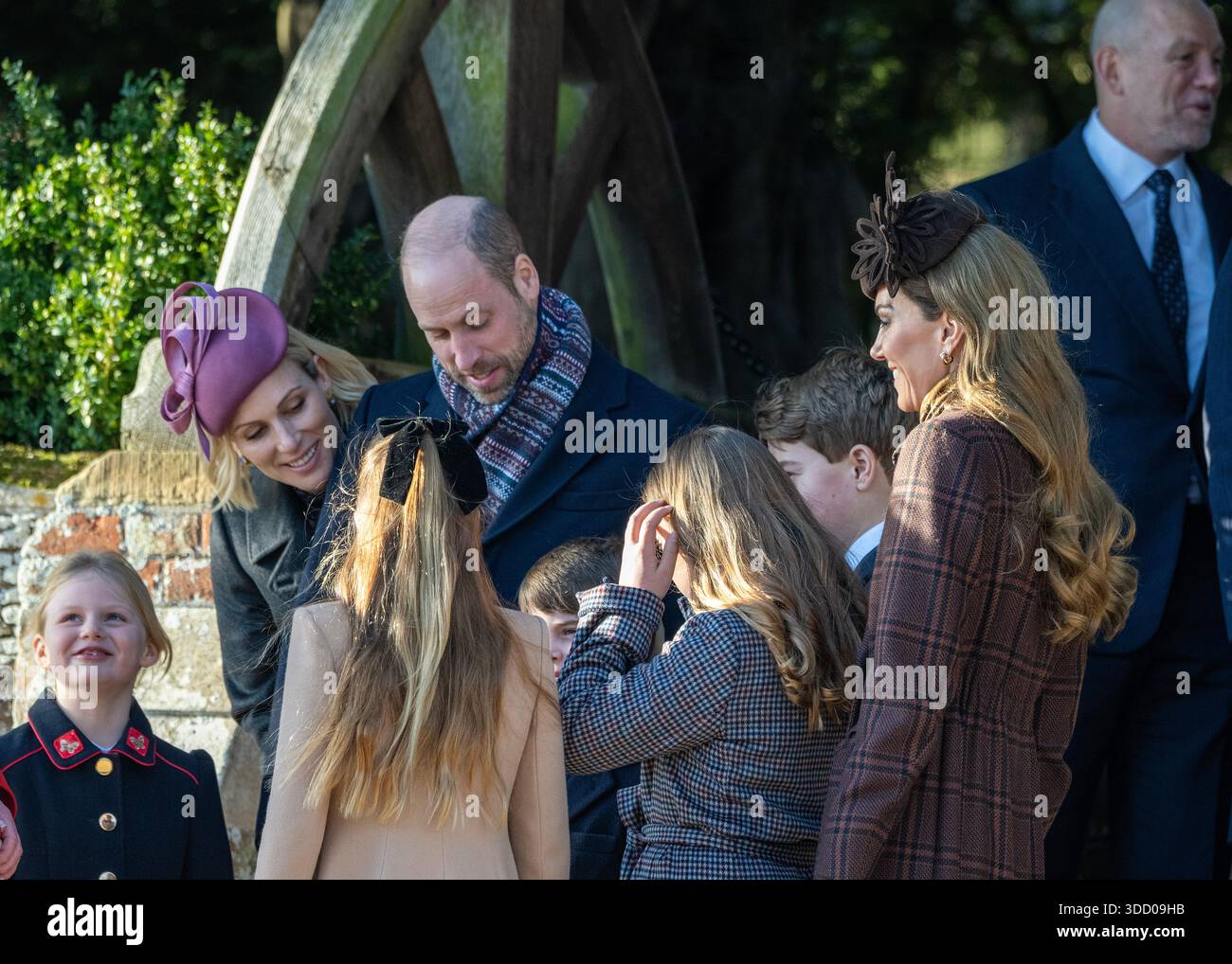 25 Dec 2025. The Prince and Princess of Wales leave church at ...