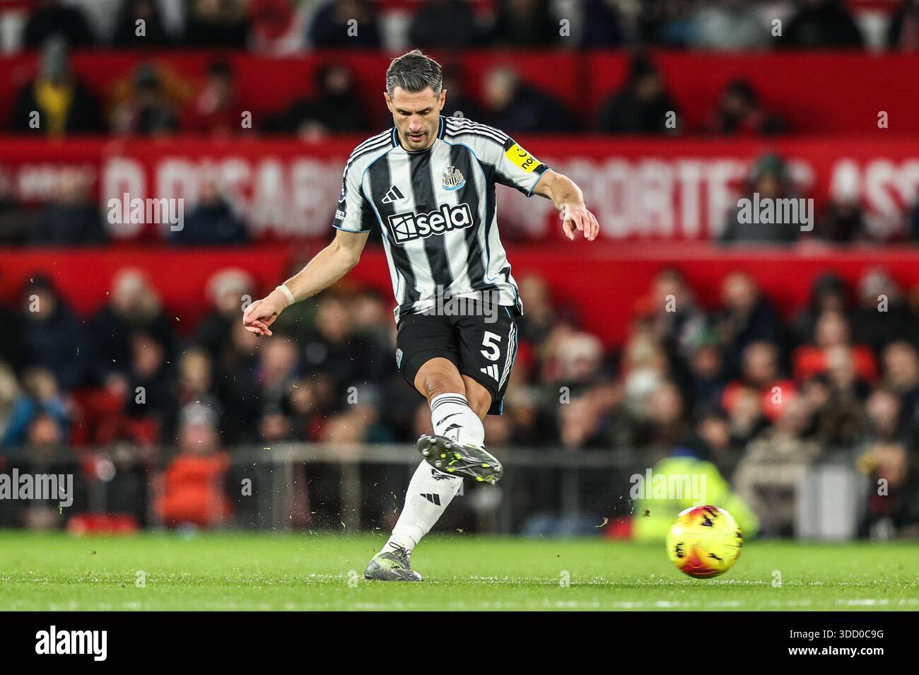 Fabian Schar of Newcastle United passes the ball during the Premier ...