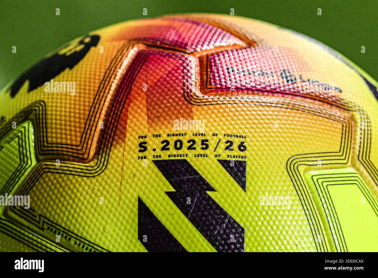 The 2025/26 Premier League match ball during the Premier League match ...