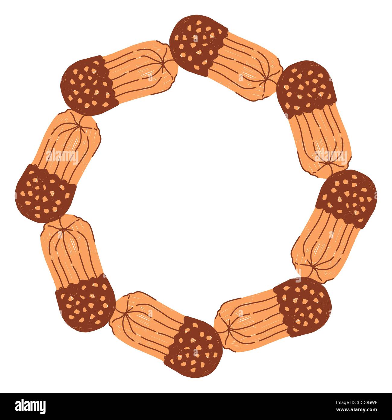 Festive holiday wreath featuring Stock Vector Images - Alamy