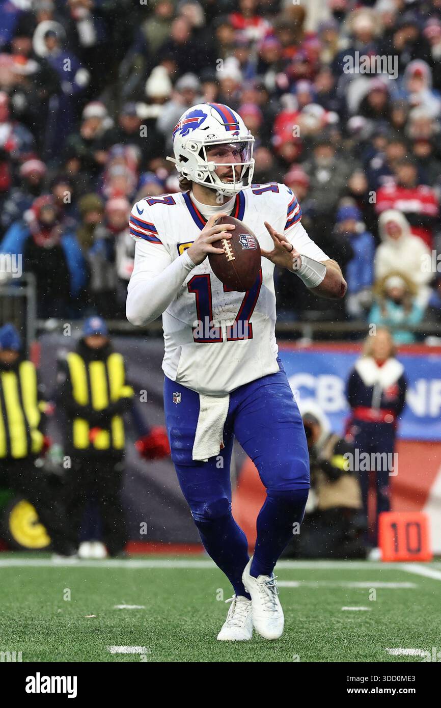 Buffalo Bills quarterback Josh Allen looks to pass during an NFL ...