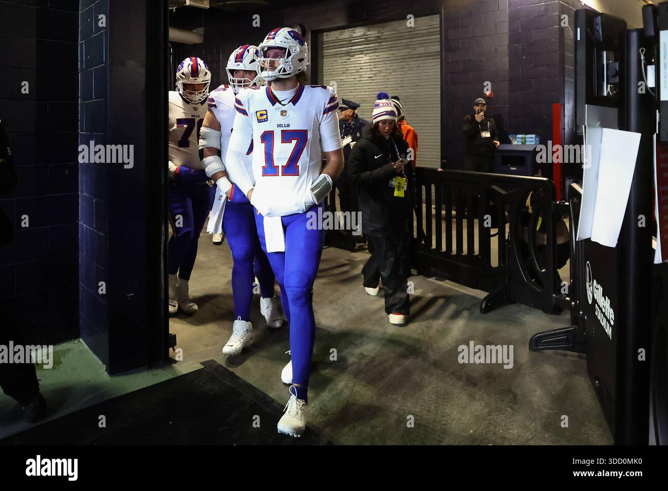 Buffalo Bills quarterback Josh Allen heads to the field for an NFL ...