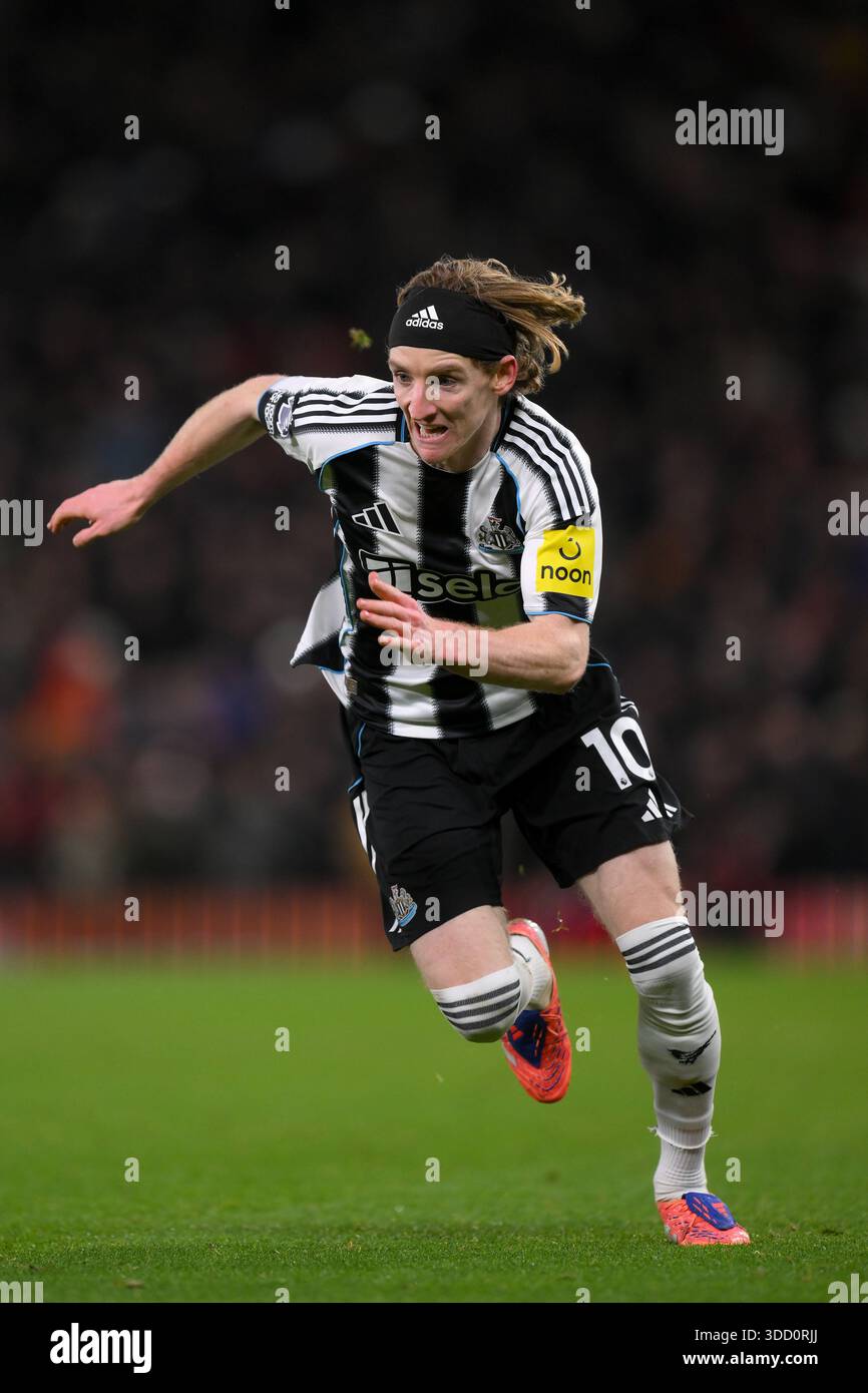 Newcastle United's Anthony Gordon during the Manchester United v ...