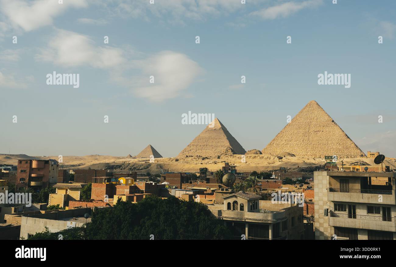 View of Pyramids from Giza. (Photo by Lounis Tiar / SOPA Images/Sipa ...