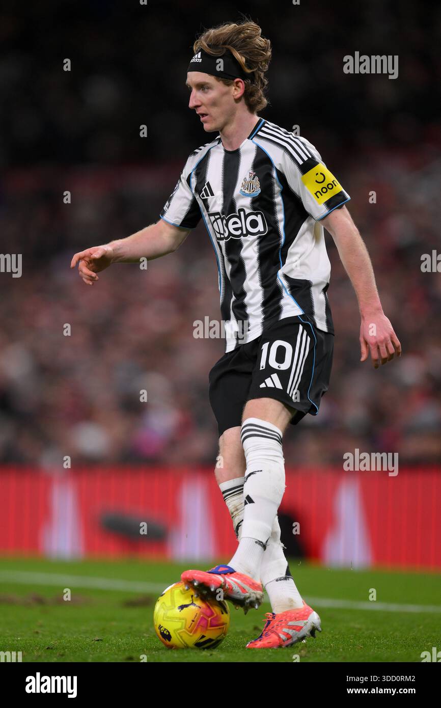 Newcastle United's Anthony Gordon during the Manchester United v ...