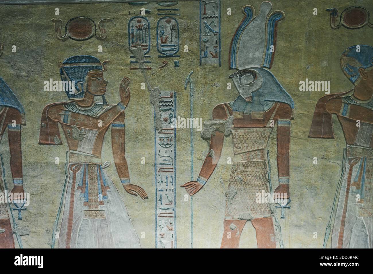 Inside a tomb at the Valley Of The Queens. (Photo by Lounis Tiar / SOPA ...