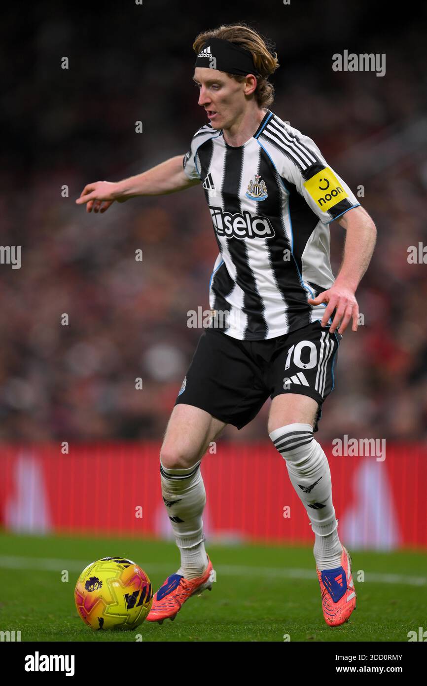 Newcastle United's Anthony Gordon during the Manchester United v ...