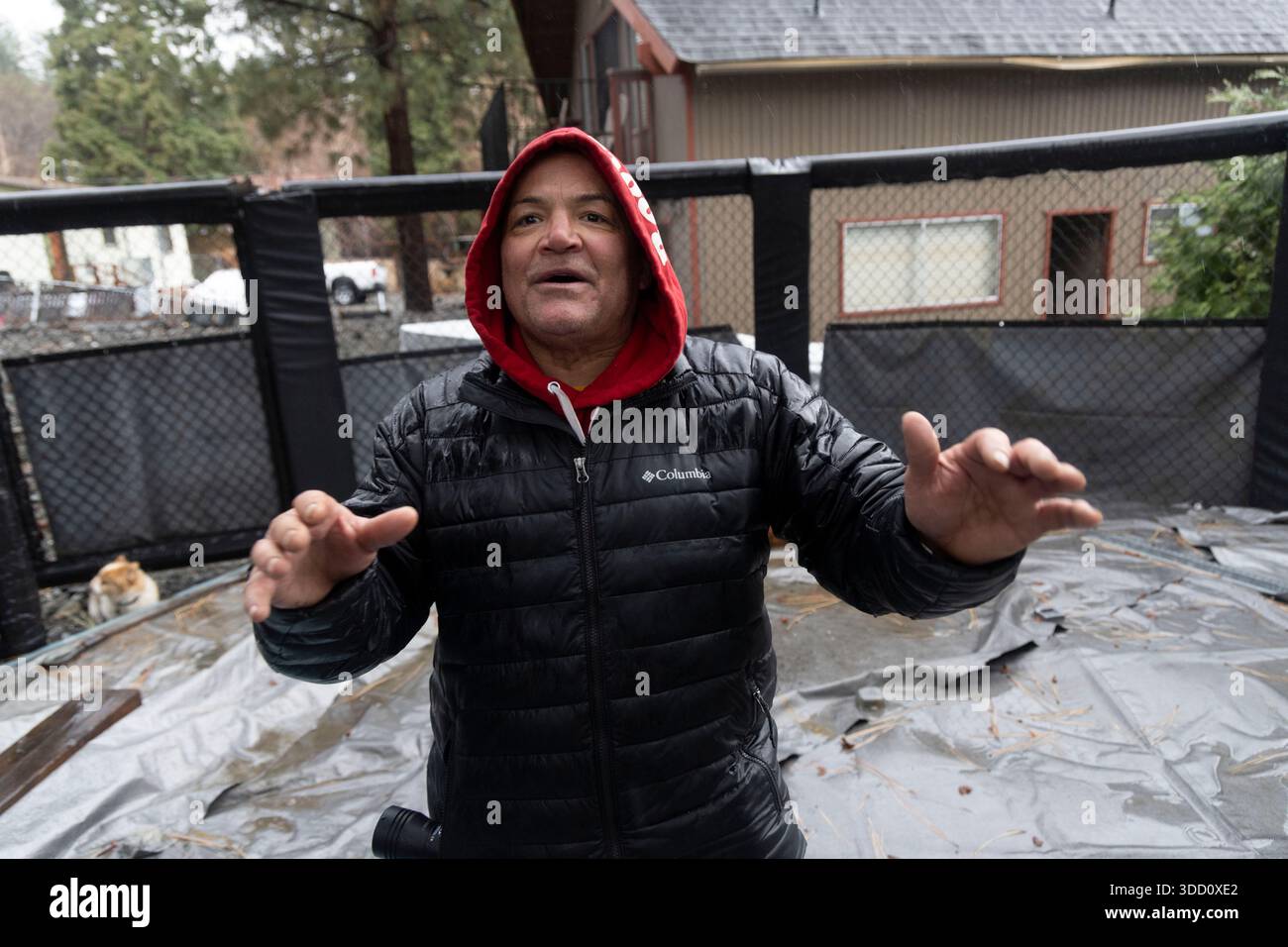 December 26, 2025, Wrightwood, California, USA: ROBERT GAMBOA shows his ...