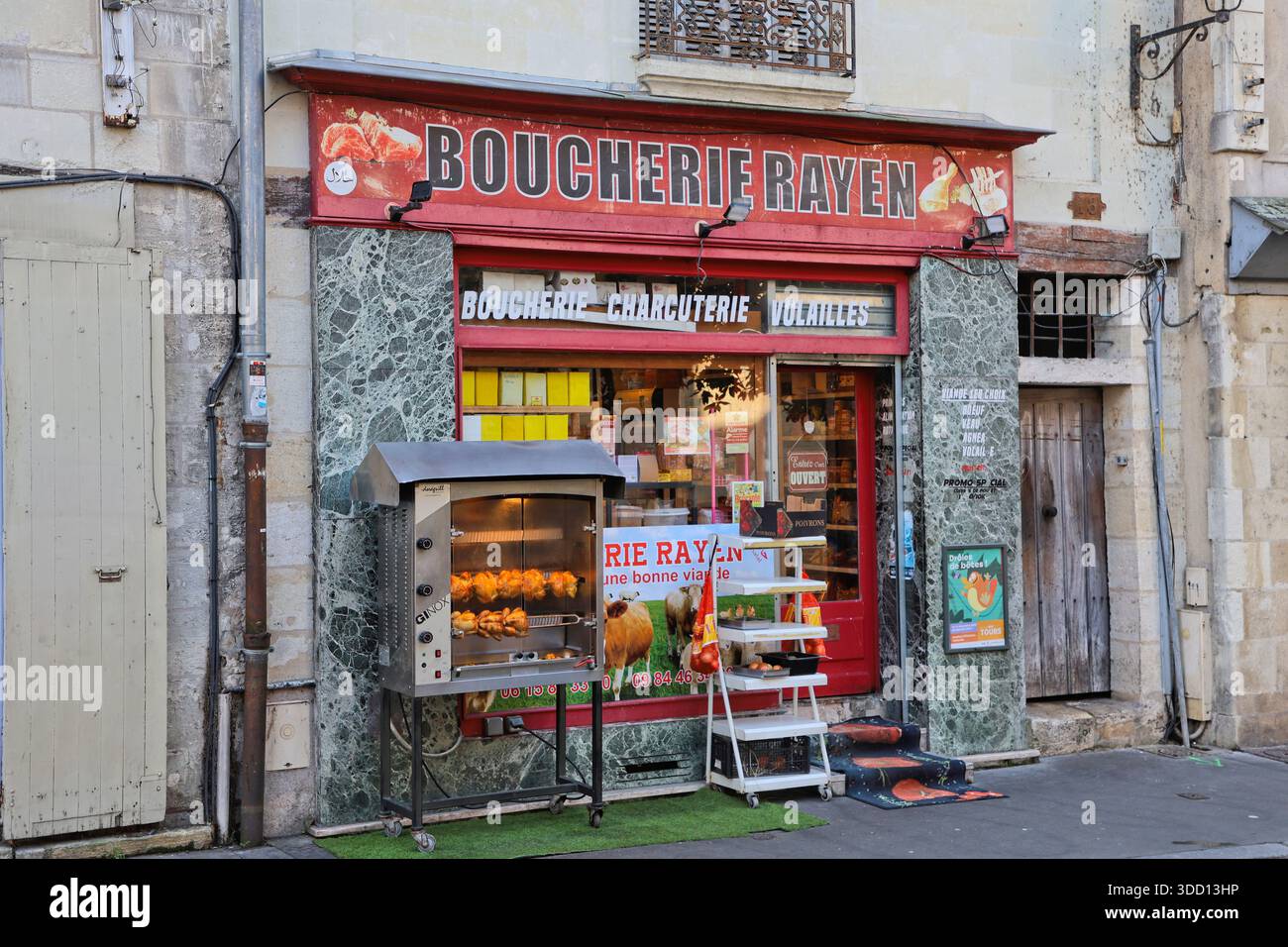 Exterior of French butcher Tours France December 2025 Stock Photo - Alamy