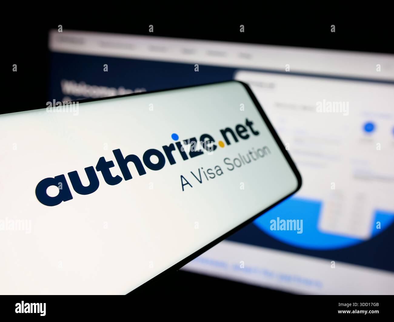 In this photo illustration, a smartphone with the logo of US payment ...