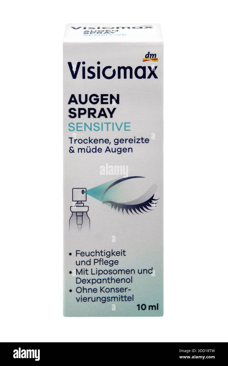 Hamburg, Germany - December 23 2025: German Eye Spray Augenspray ...