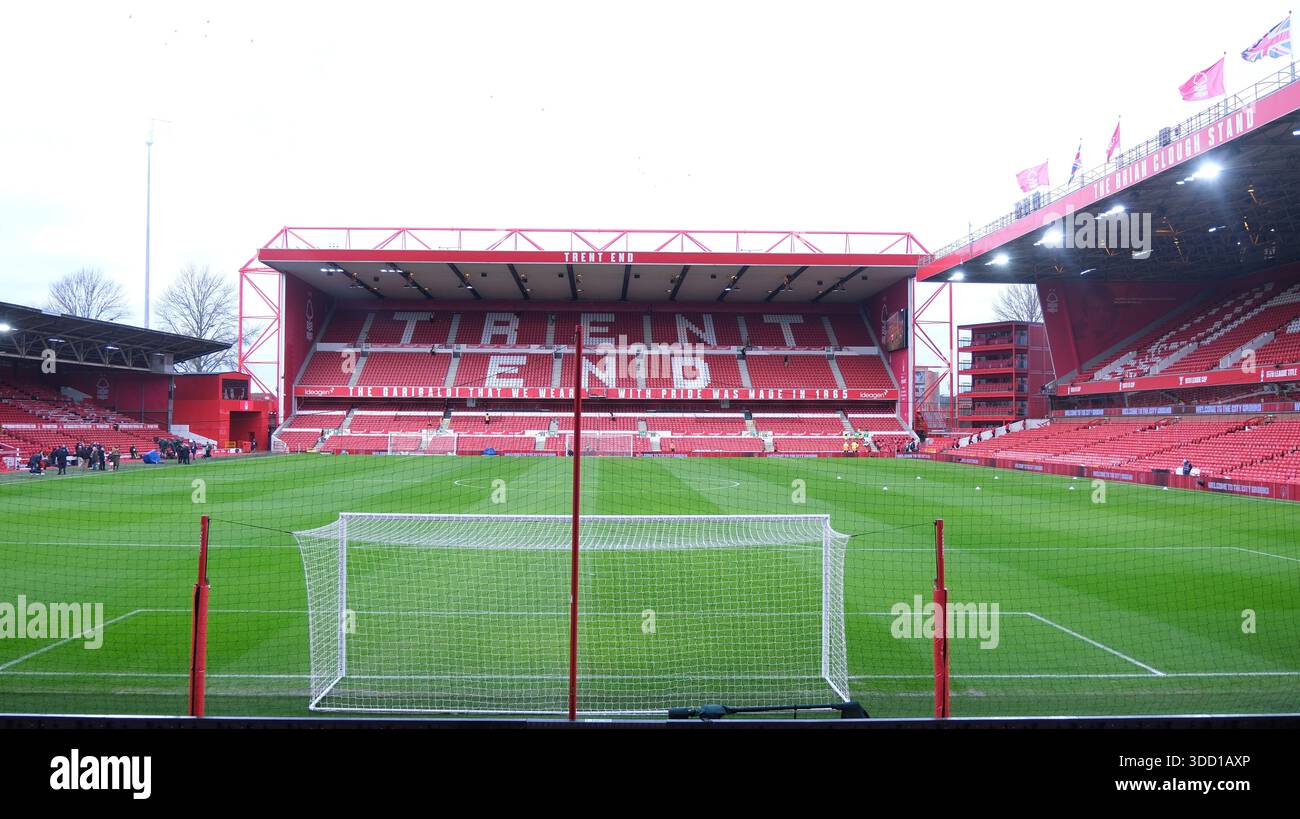 Inside the City Ground prior to kick off during the Premier league ...