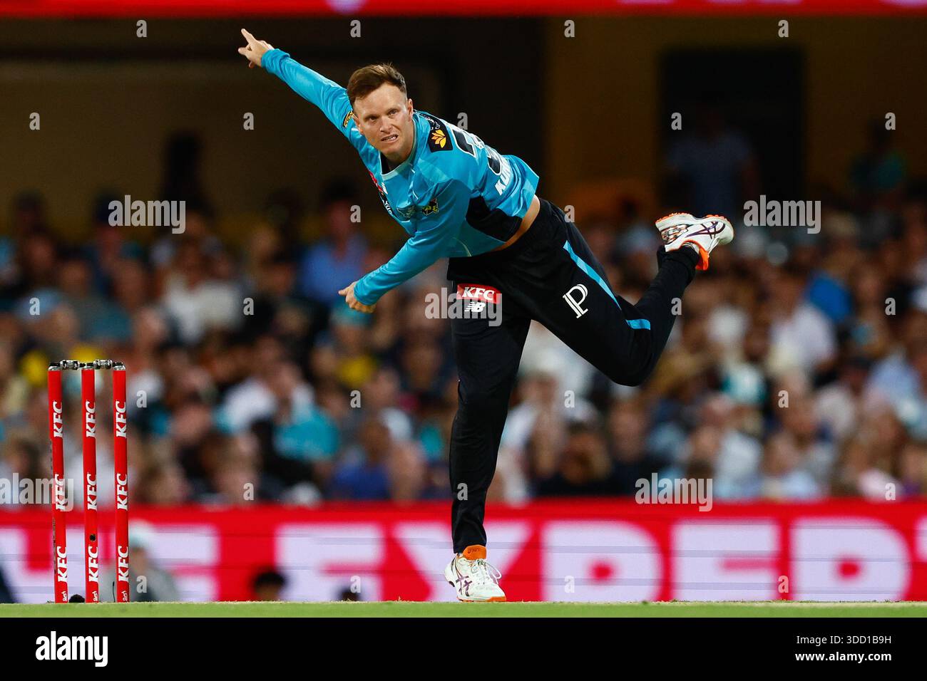 Matt Kuhnemann of the Heat in action during the BBL match between the ...