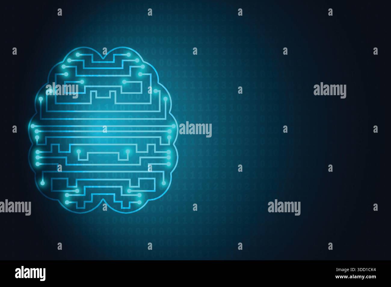 Cyber mind technology brain Stock Vector Images - Alamy
