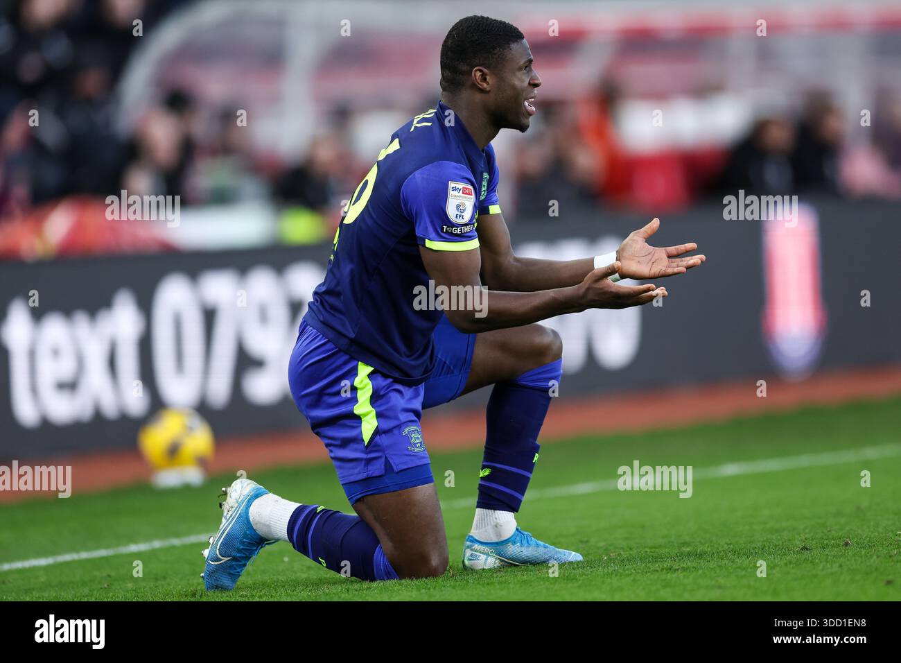 Preston North End's Thierry Small during the Sky Bet Championship match ...
