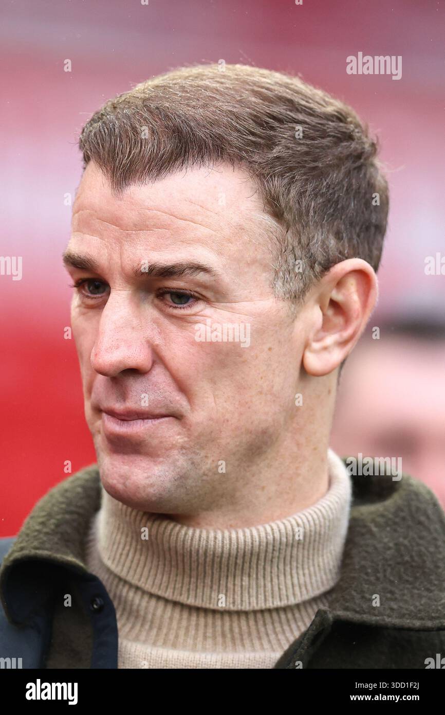 Former Manchester City player Joe Hart before the Nottingham Forest v ...