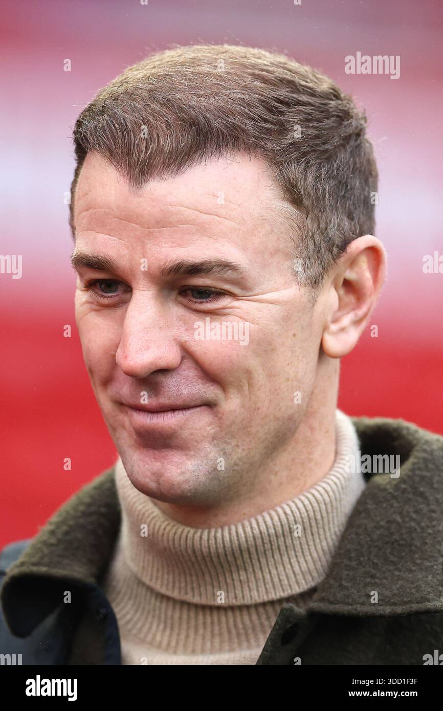 Former Manchester City player Joe Hart before the Nottingham Forest v ...