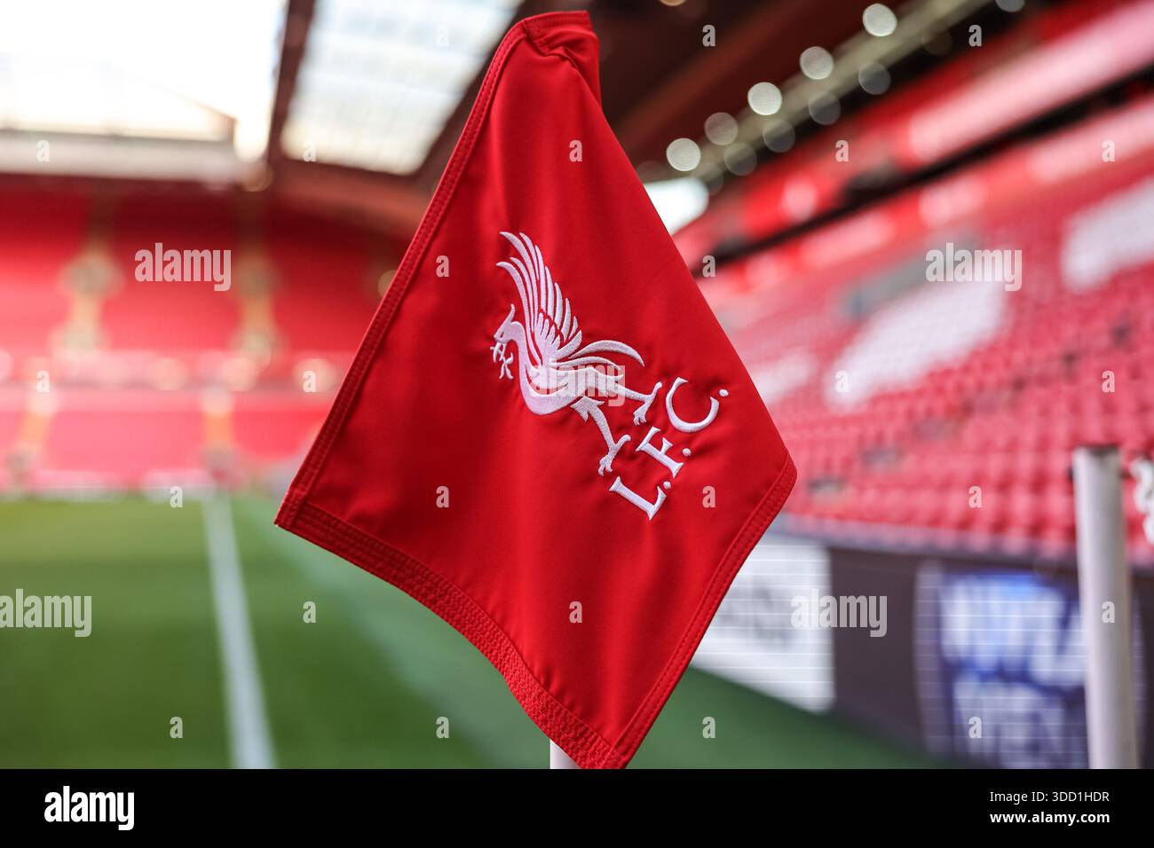 LFC corner flag during the Premier League match Liverpool vs ...