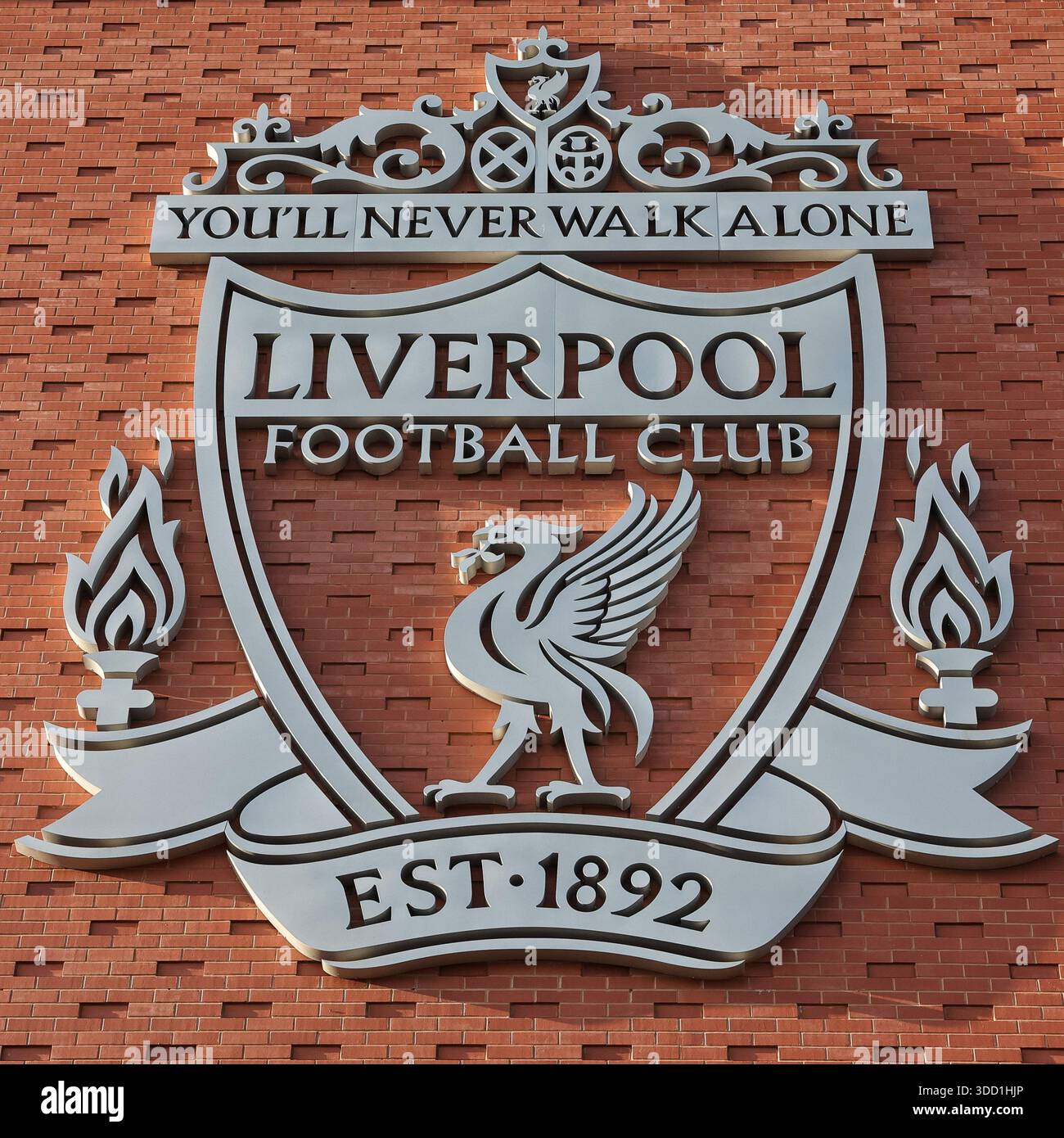 Liverpool FC crest during the Premier League match Liverpool vs ...