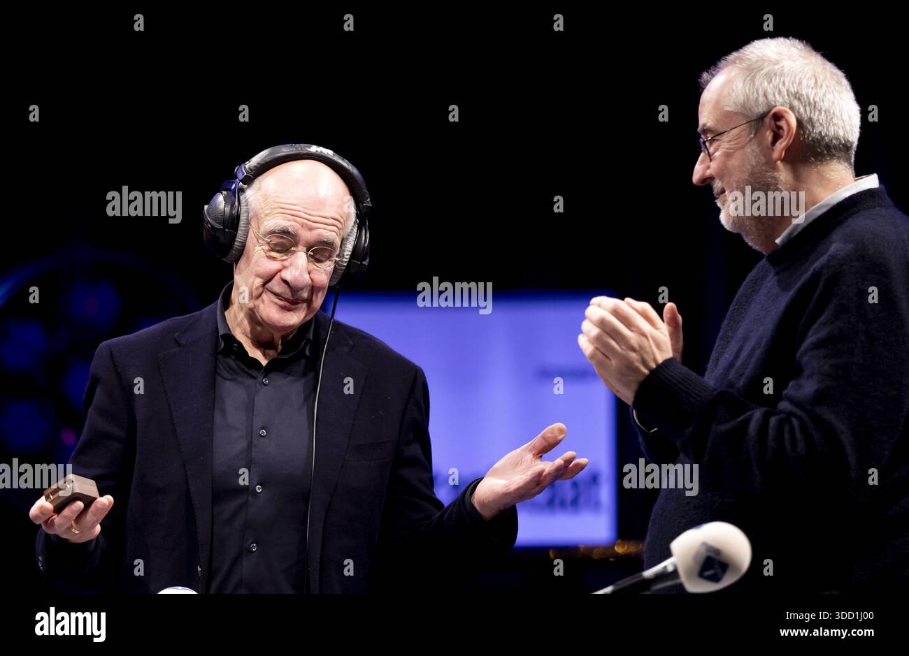 HILVERSUM – Frits Spits and Ronald Giphart during the final episode of ...