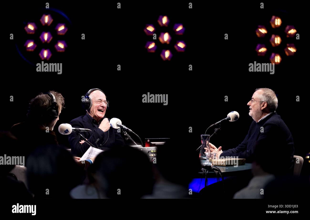 HILVERSUM – Frits Spits and Ronald Giphart during the final episode of ...