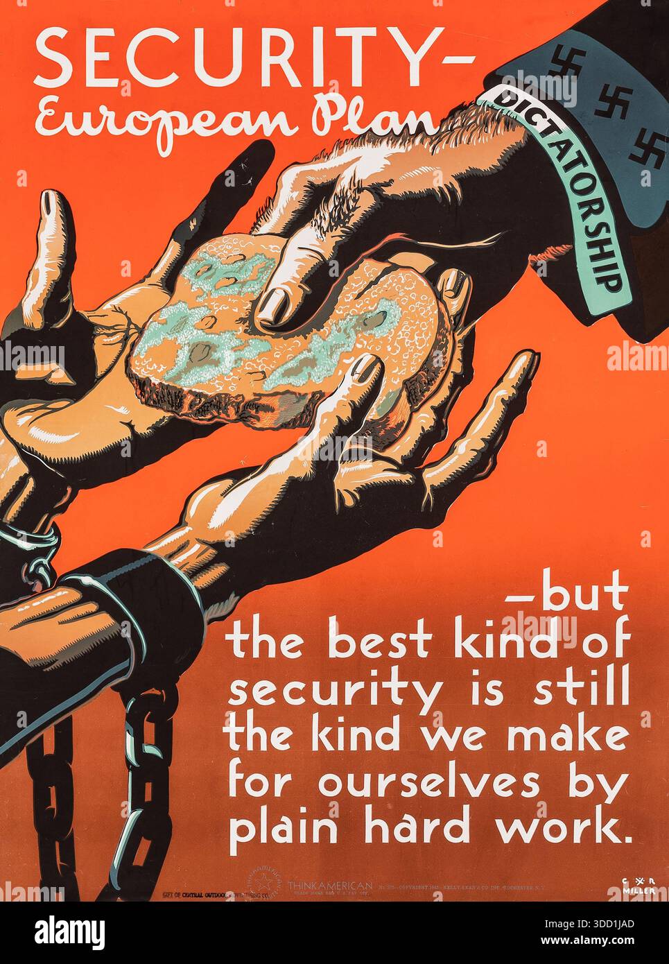 American World War II Propaganda poster (Think American Institute, 1943 ...